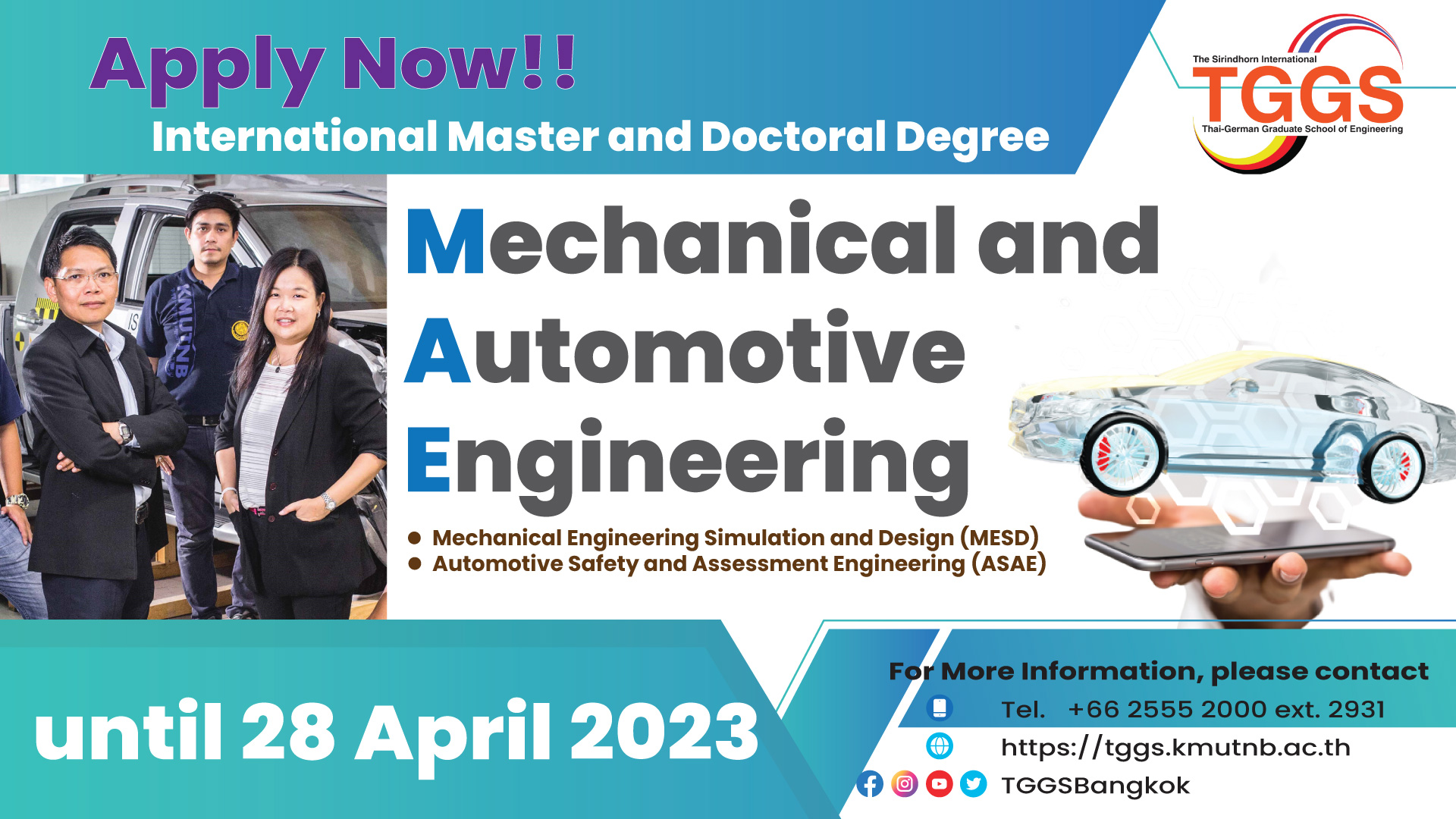 Apply Now!! for MAE Program – TGGS