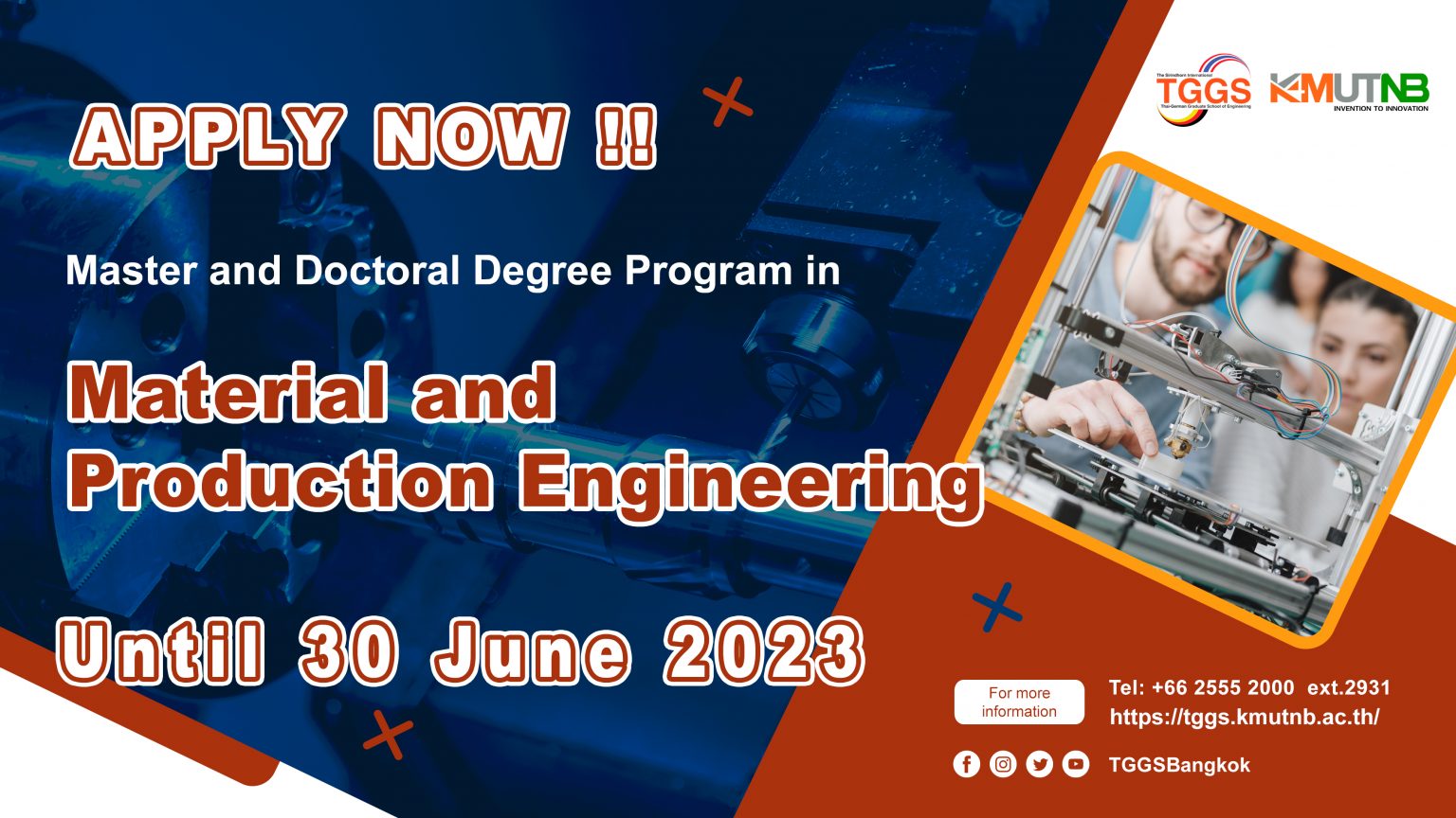 Apply Now!! for MPE Program – TGGS