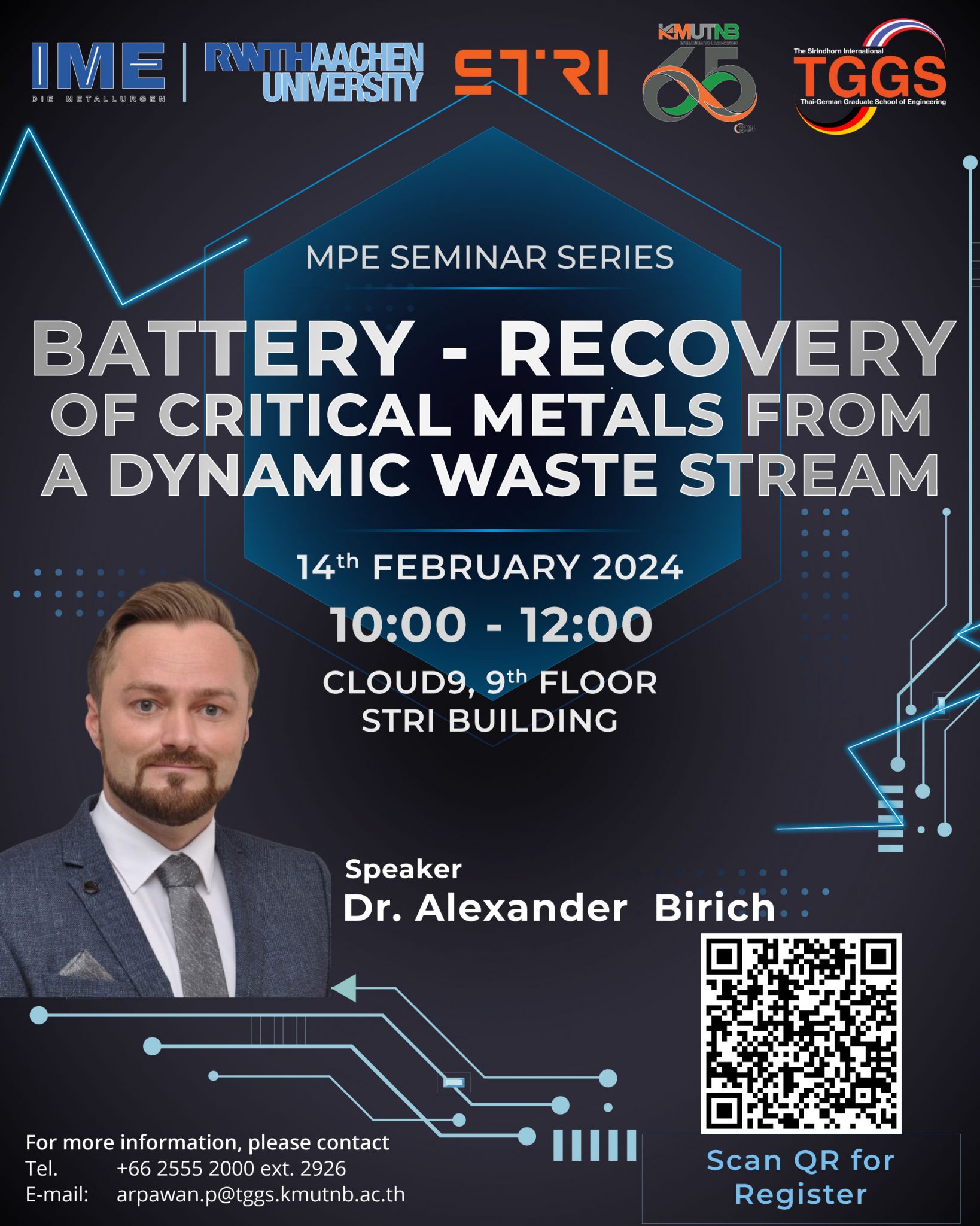 MPE Seminar Series: Battery - Recovery of Critical Metals from a ...